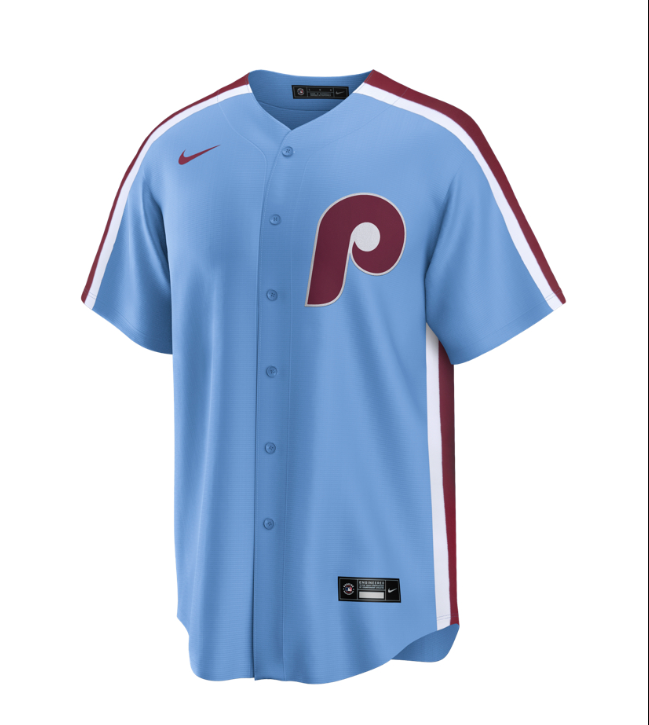 PHILADELPHIA PHILLIES LIGHT BLUE ALTERNATE JERSEY – TGJERSEYS